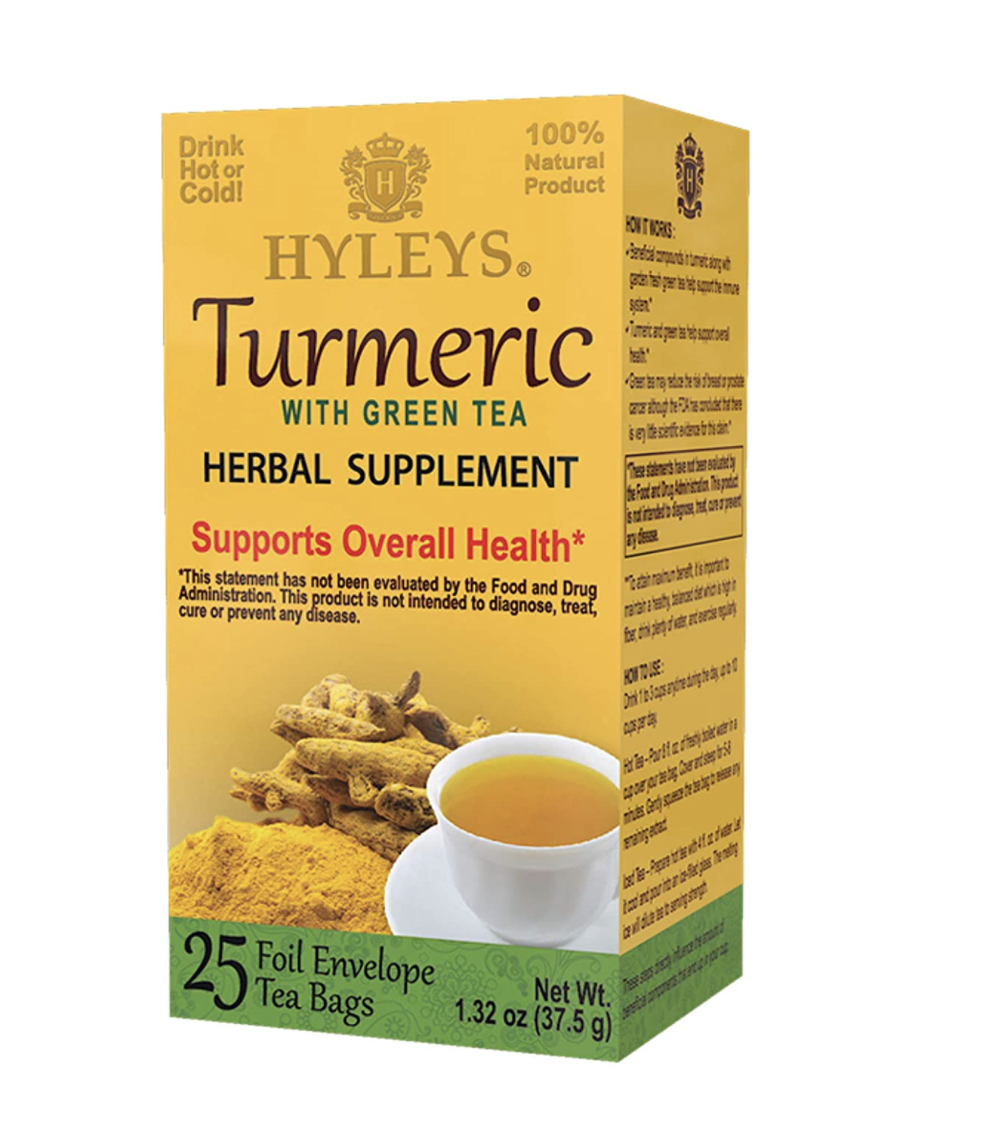 Hyleys Tea Turmeric with Green Tea Herbal Supplement | Lazada PH