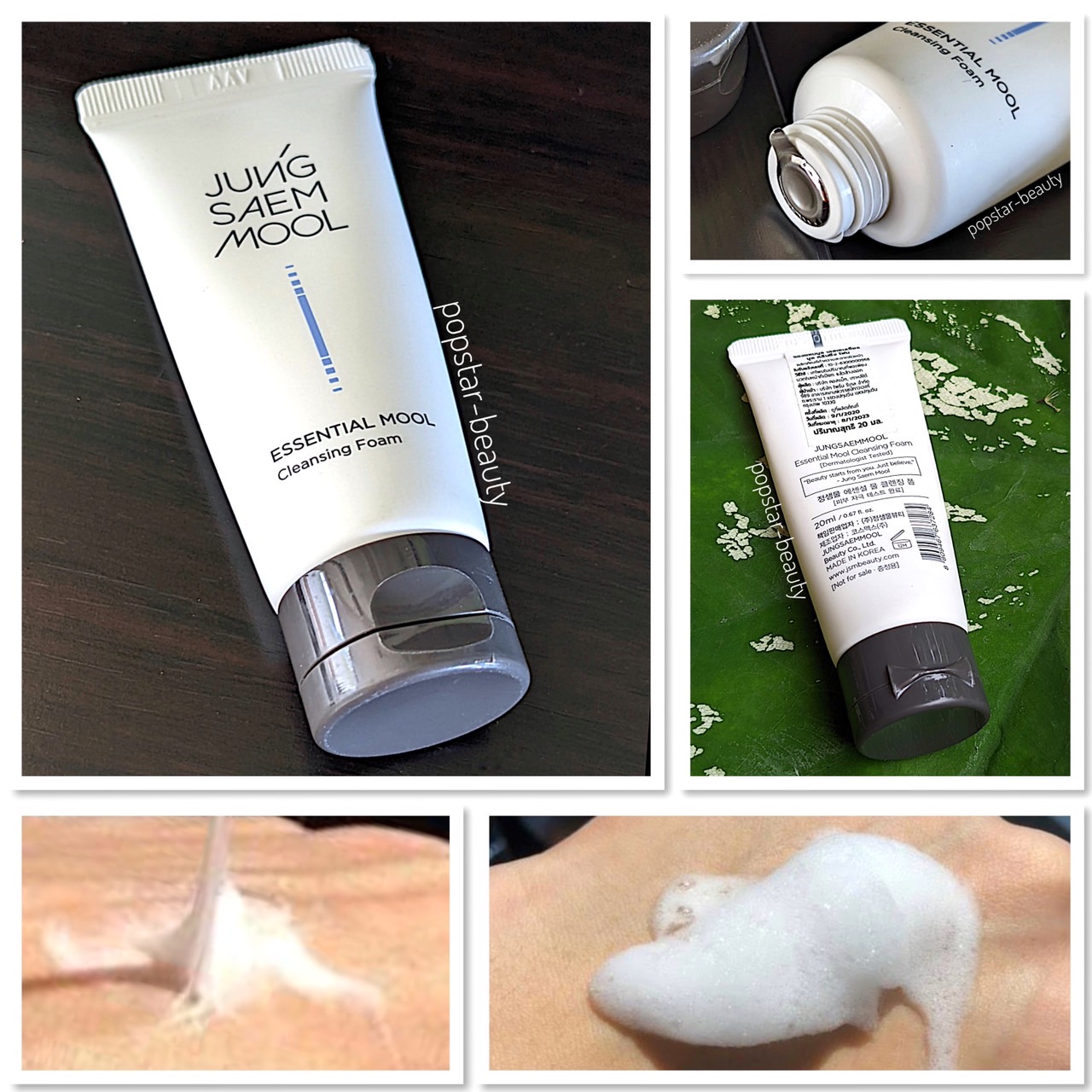 Jung Saem Mool Essential Cleansing Foam 20ml. จองแซมมุล โฟมล้างหน้าสูตรอ่อนโยน ผิวไม่ตึง ล้าง ...