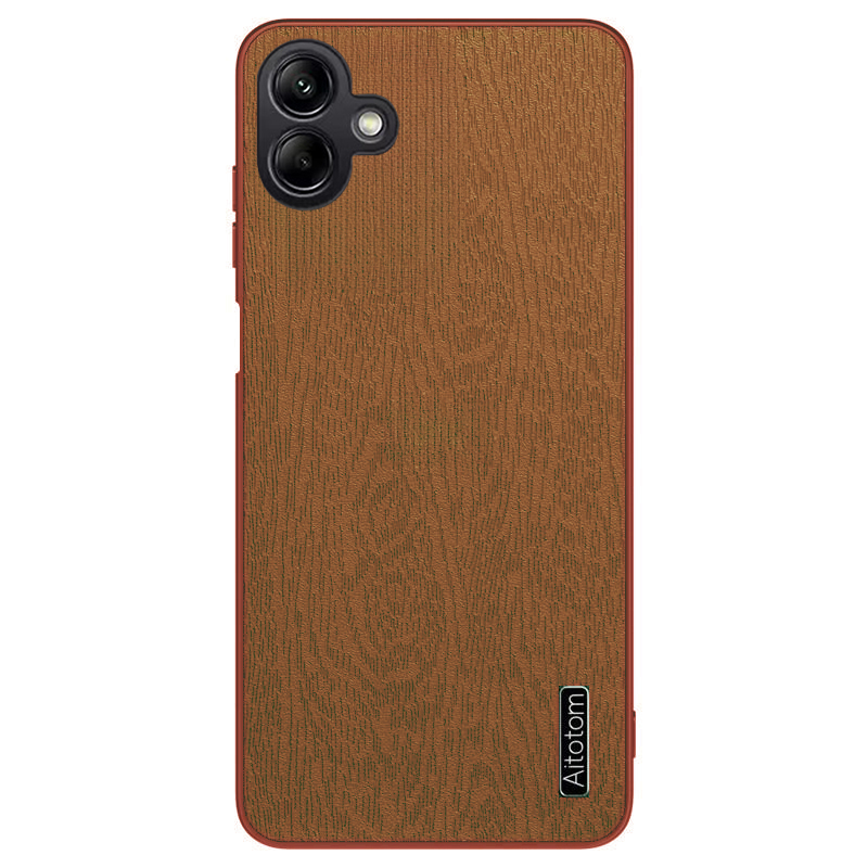 For Galaxy A07 A17 Case Wood Texture Canvas Hrad Shockproof For Samsung ...