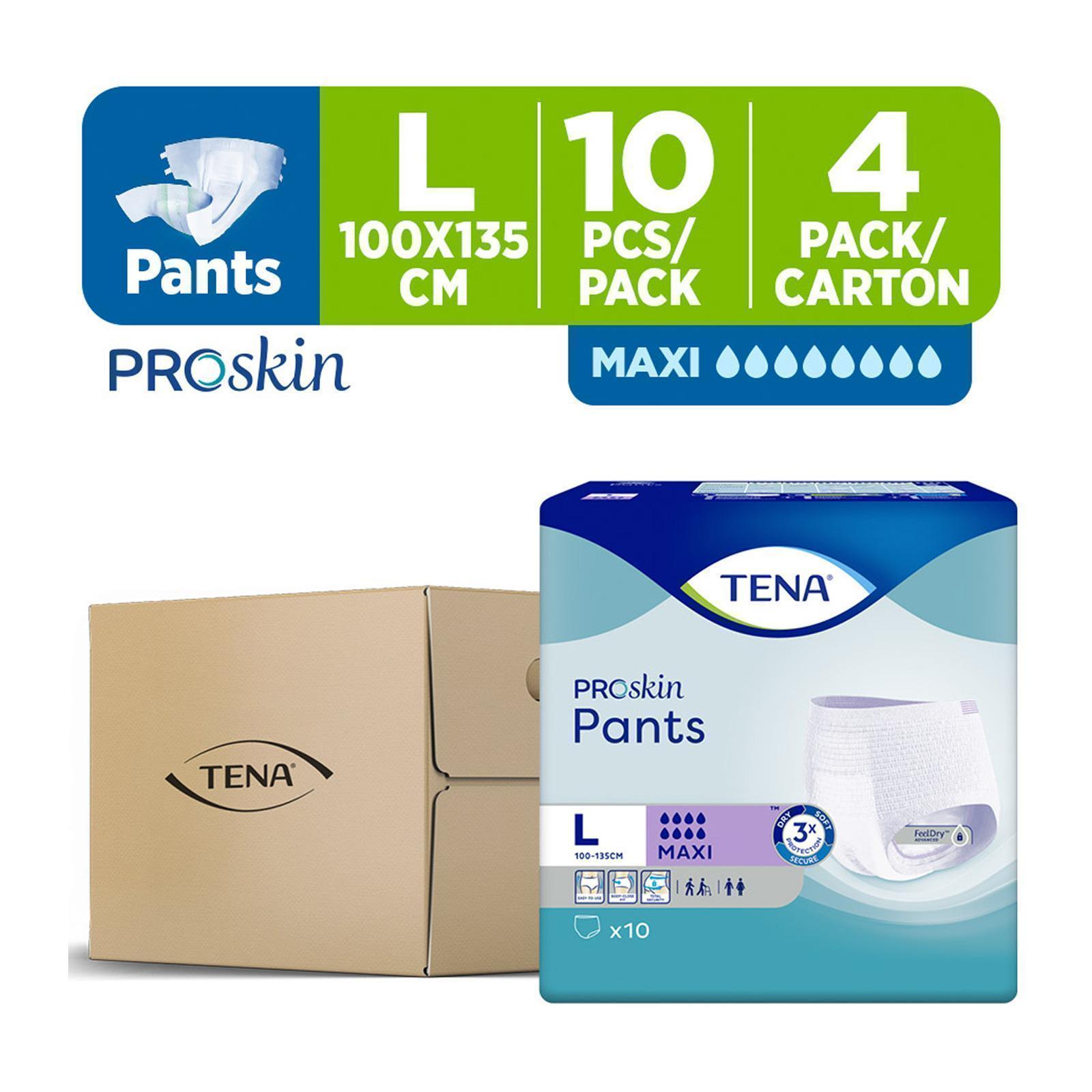 Tena Proskin Pants Maxi Unisex Adult Diapers L Case | Lazada Singapore