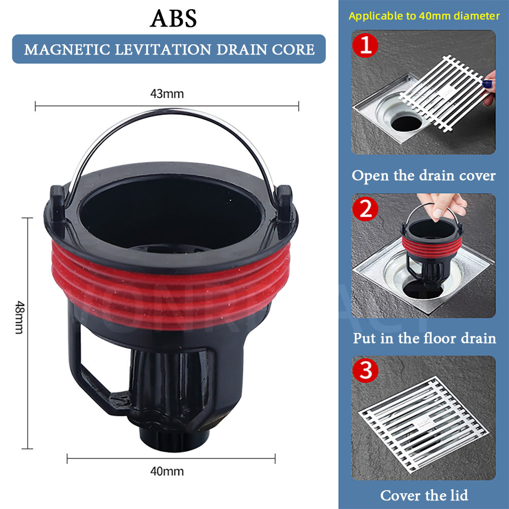 Brass Floor Drain Core Bathroom Sewer Drain Seal Floor Trap Anti-Stink ...