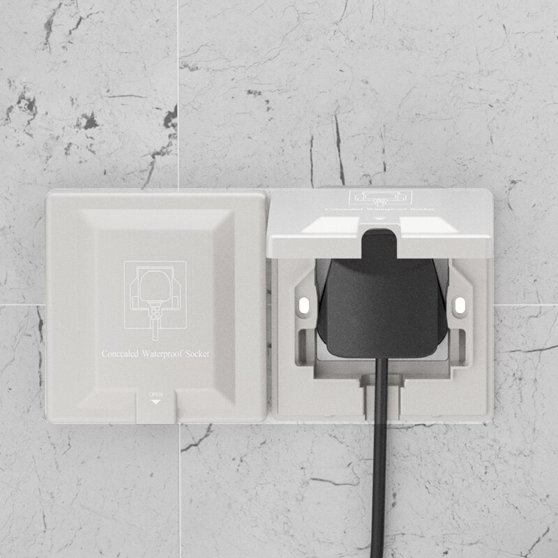 （Power Strips）1/10 PCS UK Hidden Wall Socket 13A Embedded Panel ...