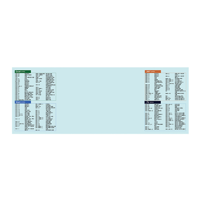 【3d41dddf】Excel Desk Mat Shortcut Mouse Pad Russian Mousepad Computer ...