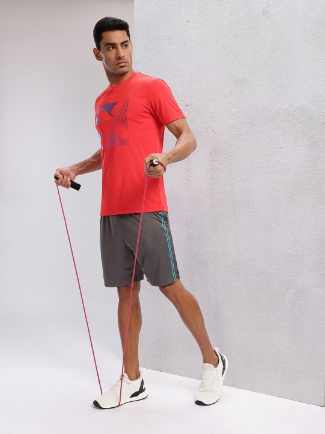 HRX by Hrithik Roshan Brand Logo Printed Training T-shirt For Men ...