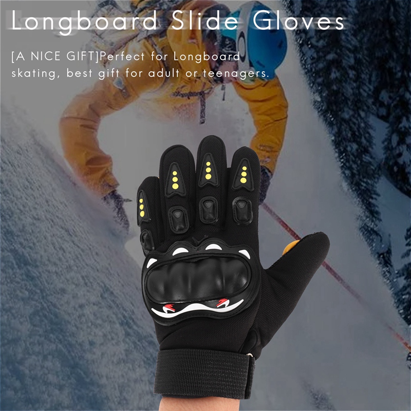DIY Longboard Slide Gloves Skateboard Gloves Foam Protector Downhill ...
