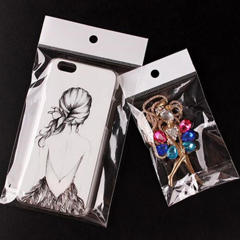 100pcs Sealable Plastic Transparent Small Packaging Bag For Jewelry ...
