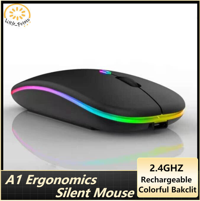 Bluetooth Gaming Mouse Wired/Wireless TWS Ergonomic Silent RGB USB ...