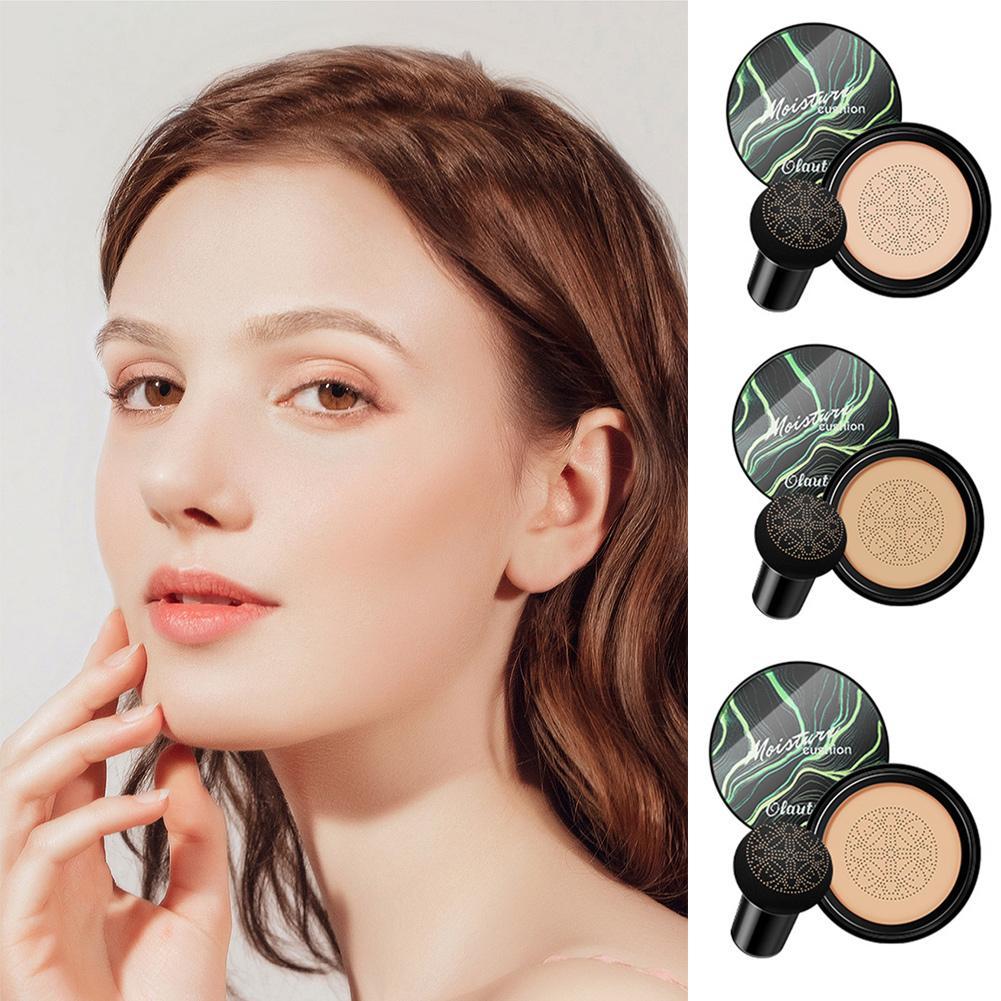 Fashion Girl's Air Cushion Mushroom Head BB CC Cream Makeup Foundation Long Color Natural ...