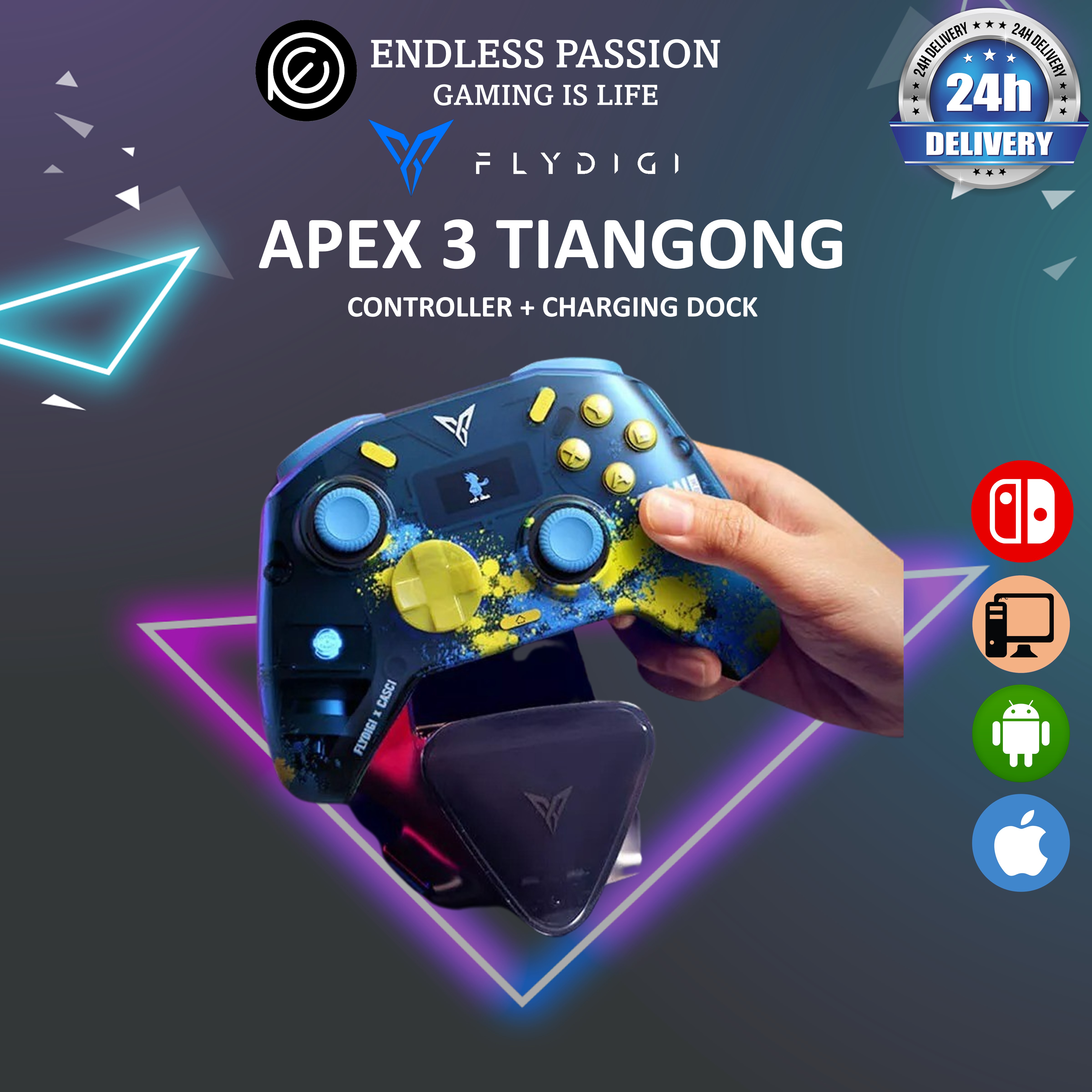 Flydigi Apex 3 Elite Wireless Gaming Controller - Aerospace Limited Edition | Lazada Singapore