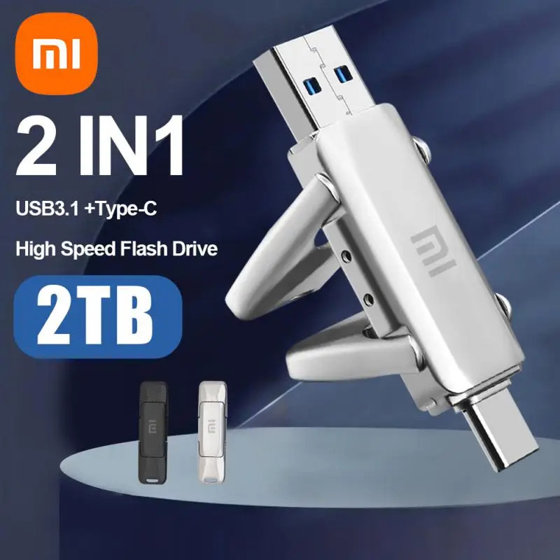 Stylish OTG 2 In 1 USB Pen Drive 2TB 1TB USB 3.1 TYPE-C Flash Drives ...