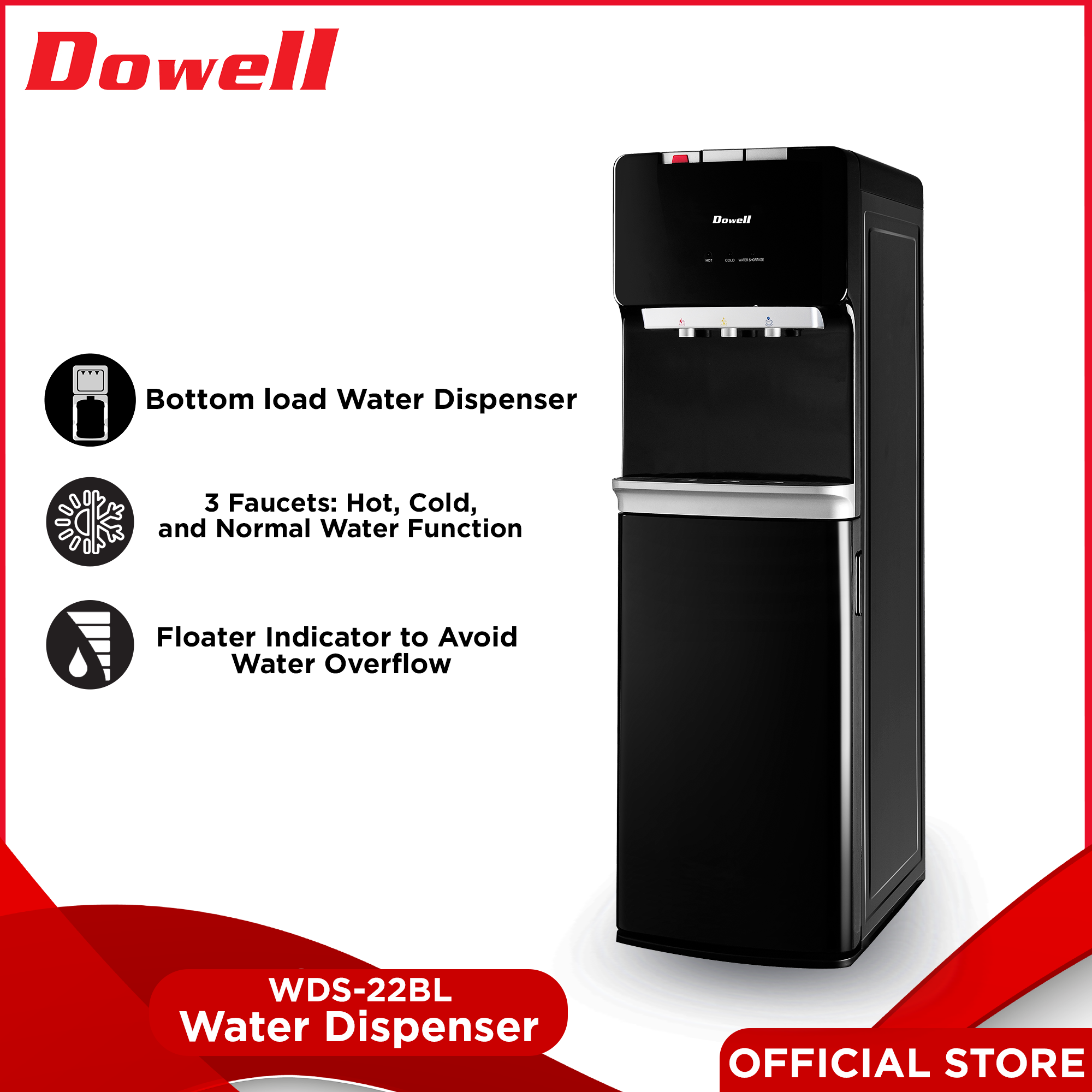 Dowell WDS-22BL Bottom Load Stand Water Dispenser | Lazada PH