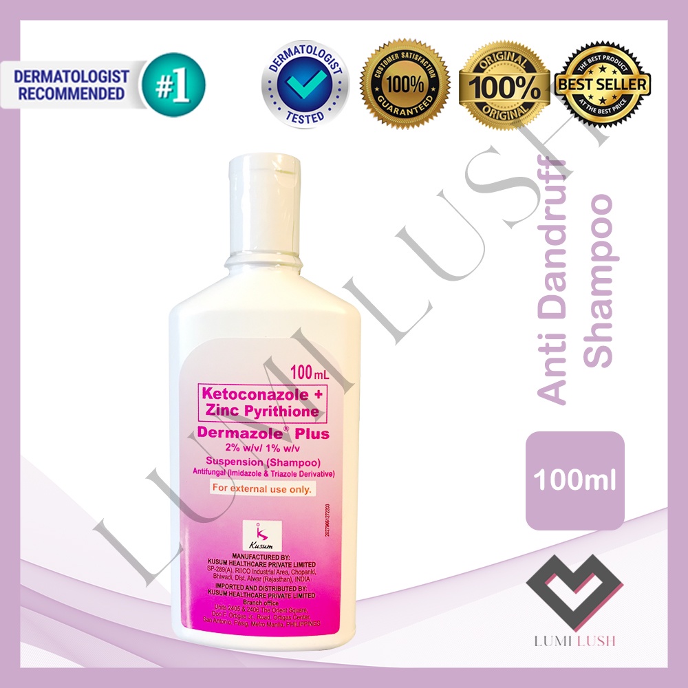 Dermazole Plus Suspension Antifungal Shampoo 50ml 100ml LUMI LUSH DSC ...