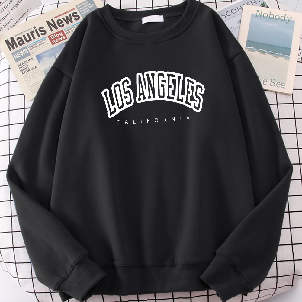 Los Angeles California City Streetwear Sweatshirt For Women Loose ...
