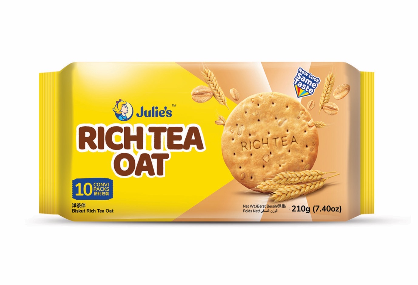 จูลี่ส์ ริช ที โอ๊ต ขนมปังกรอบผสมธัญพืช Julie's Rich Tea Oat 210 กรัม ...