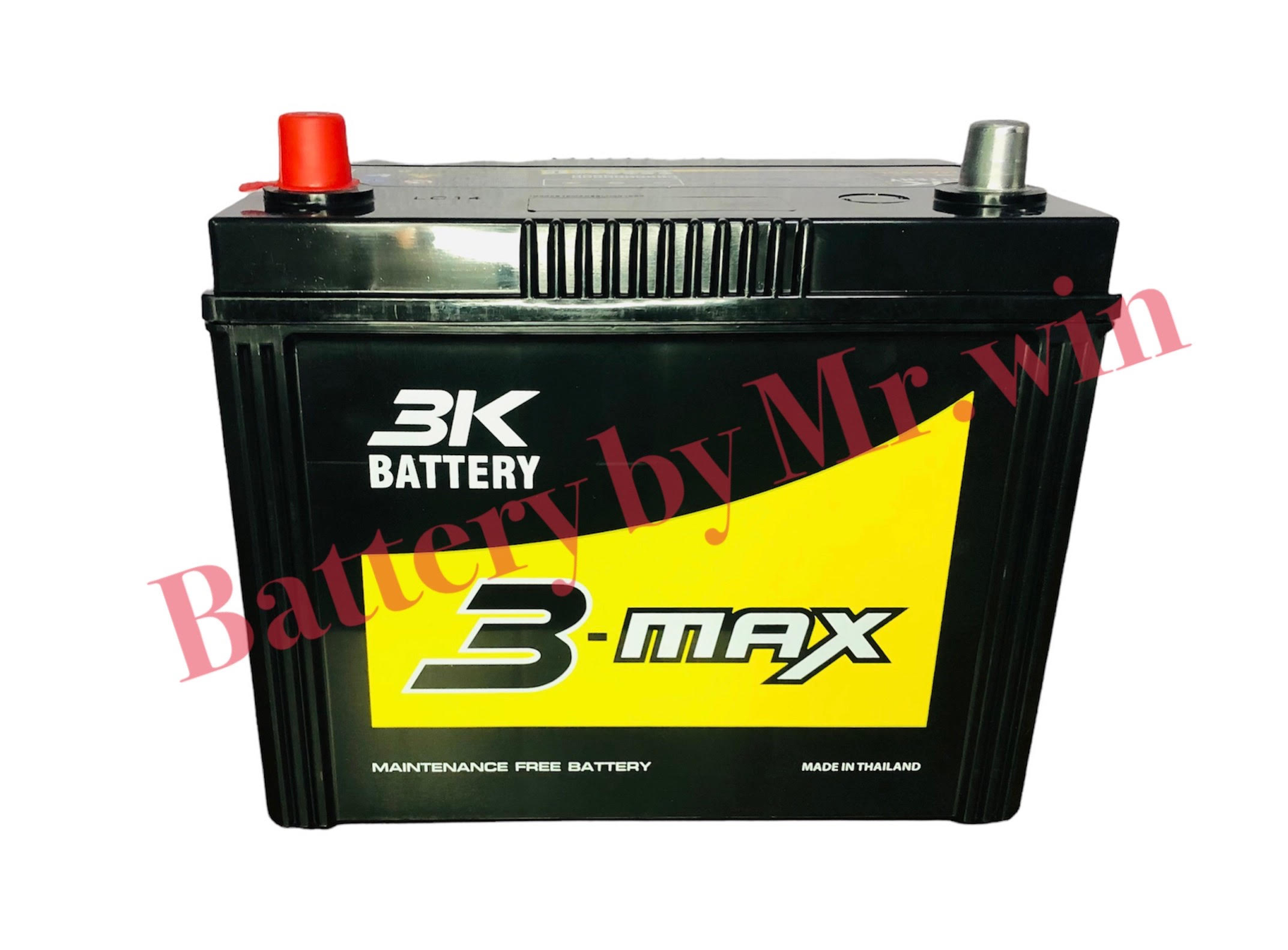 แบตเตอรี่รถยนต์ By Mr.WIN 3K MAX95 R 75แอมป์ 90D26R 12V แบตกึ่งแห้ง ขั้วR ของใหม่ ใส่รถกะบะรุ่น ...