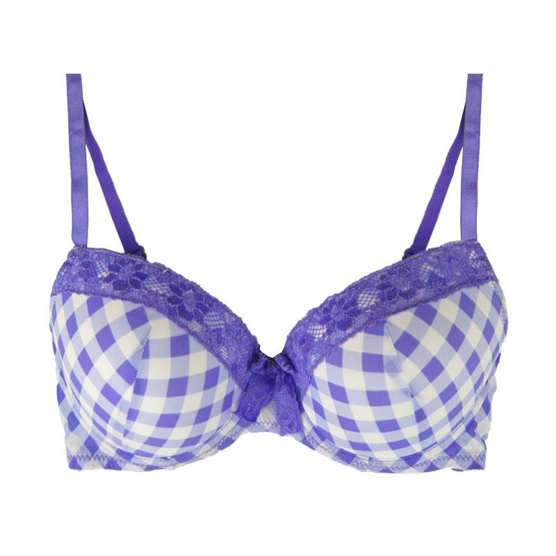 Push Up Women Bras Violet/Red Color Priting Geometric Patten Have B/C ...