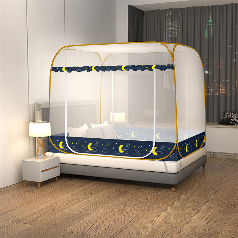 LZD Installation-Free Yurt Mosquito Net Single Double Mosquito Net ...