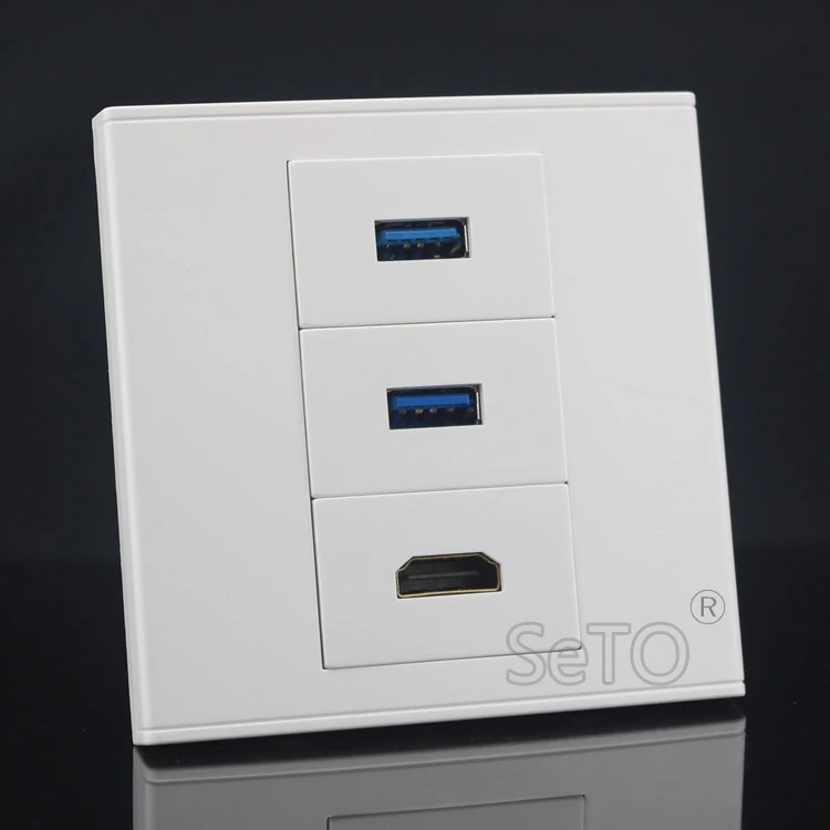 【Flash sale】 Seto 86 Type Single Port 2.0 Hdmi Dual 3.0 Usb Assorted ...