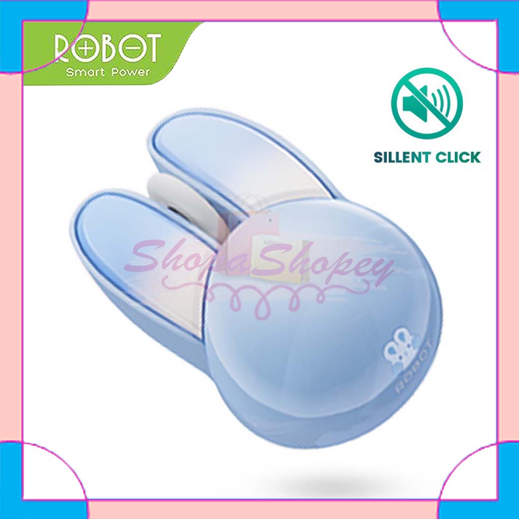 ROBOT M380 Mouse Wireless Silent Key Rabbit Kelinci Lucu - Garansi Resmi 1 Tahun | Lazada Indonesia
