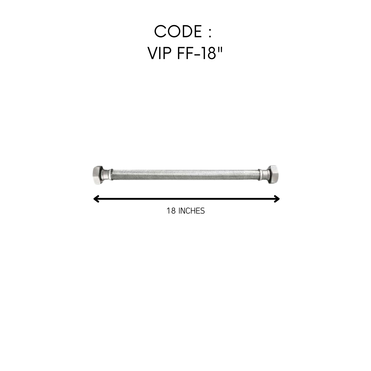 VIP HIGH PRESSURE STAINLESS STEEL INLET FLEXIBLE HOSE PIPE | Lazada