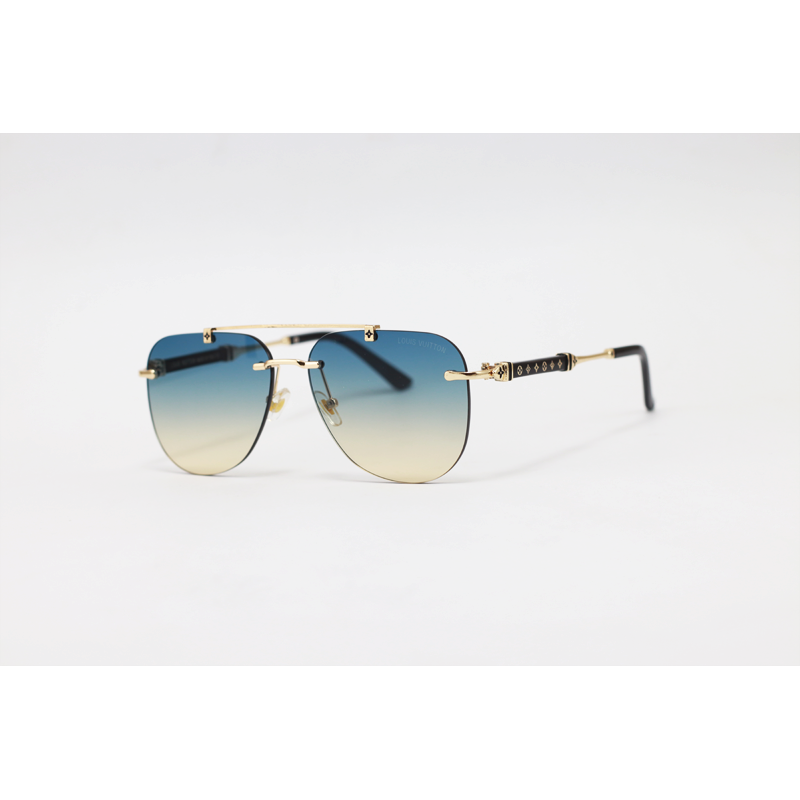 Louis Vuitton - 3151 - Golden Havana - Metal - Double Bridge - Aviator ...