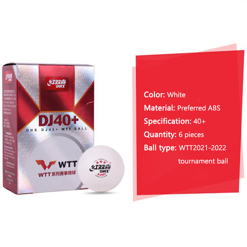 6pcs /Box DHS Table Tennis 3 Star Tournament Top Wtt Series Event Table ...