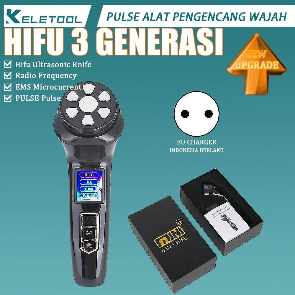 Keletool HIFU RF EMS PULSE 4 in 1 Pulse alat pengencang wajah Beauty ...