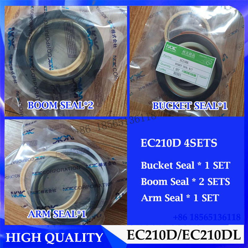 EC210D EC210DL lengan Boom baldi silinder meterai kit untuk penggali ...
