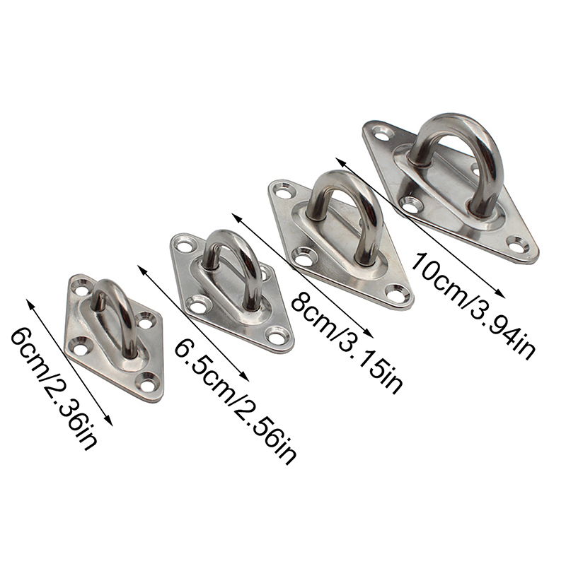 1pc M5 M6 M8 M10 304Stainless Steel Ceiling Wall Mount Hook Heavy Duty ...