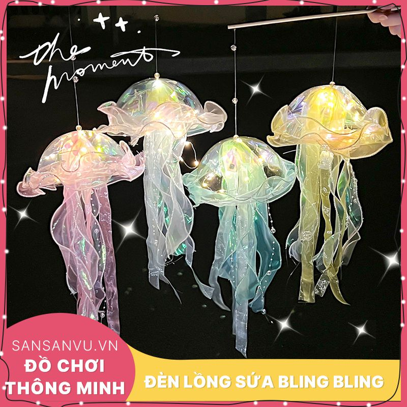 Đèn lồng sứa nhiều màu sắc có đèn phát sáng, Lồng đèn trung thu ...