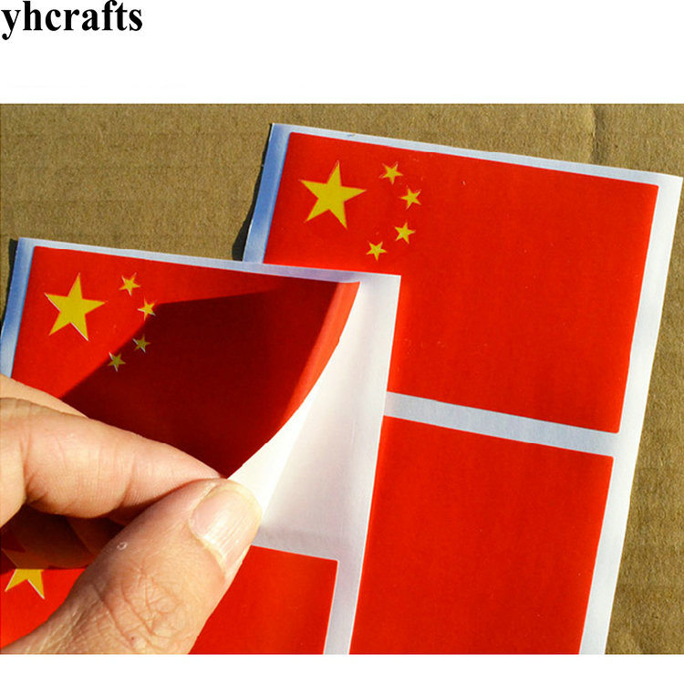 【Hottest Trends】50~100PCS/LOT,Square Chinese national flag stickers ...