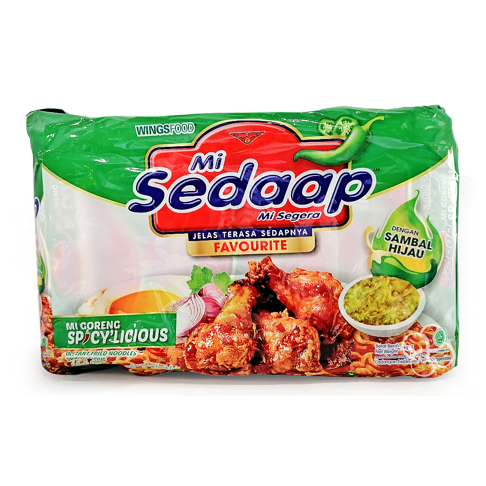 Mi Sedaap Spicy'licious Mi Goreng Instant Fried Noodle 86g x 5 | Lazada PH