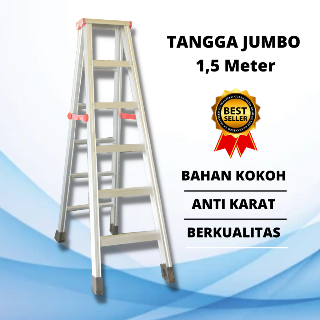 TANGGA LIPAT ALUMINIUM 1,5M/TANGGA MURAH/TANGGA LIPAT Aluminium ...
