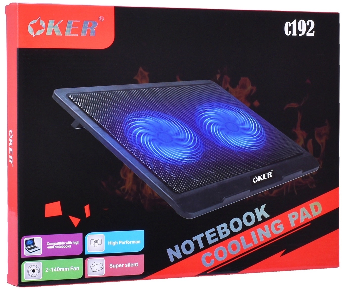 พัดลมระบายความร้อนโน็ตบุ๊ค OKER C912 NOTEBOOK | Lazada.co.th