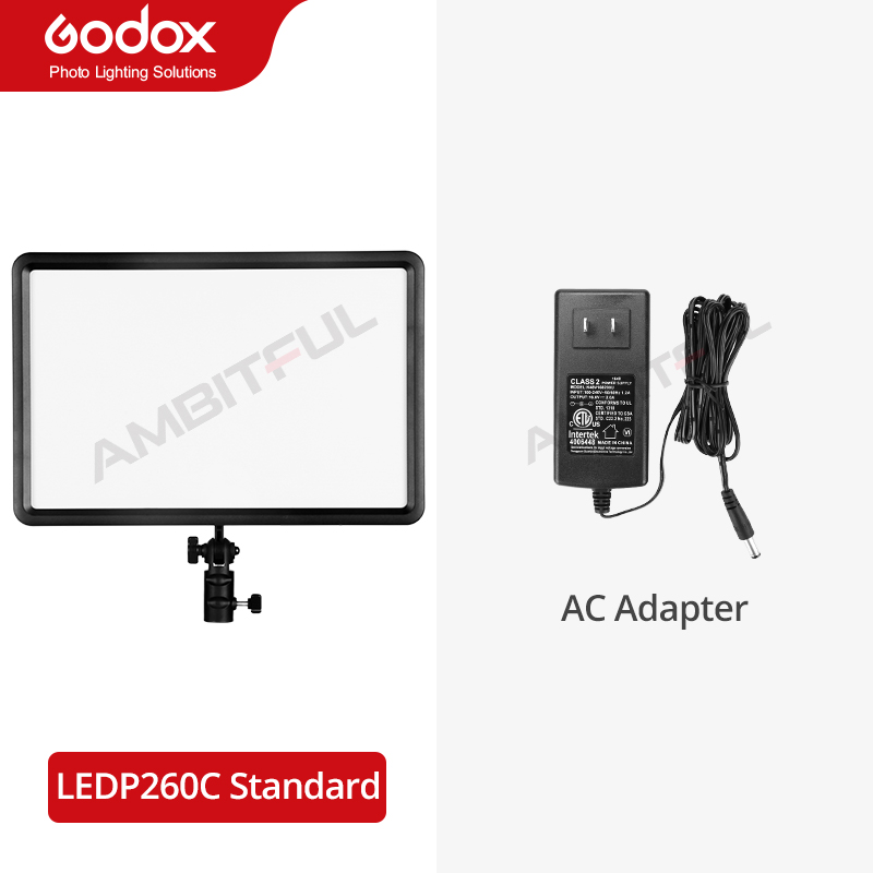 Godox LEDP260C LED-P260C Ultra-thin 30W 3300-5600k LED Video Light ...