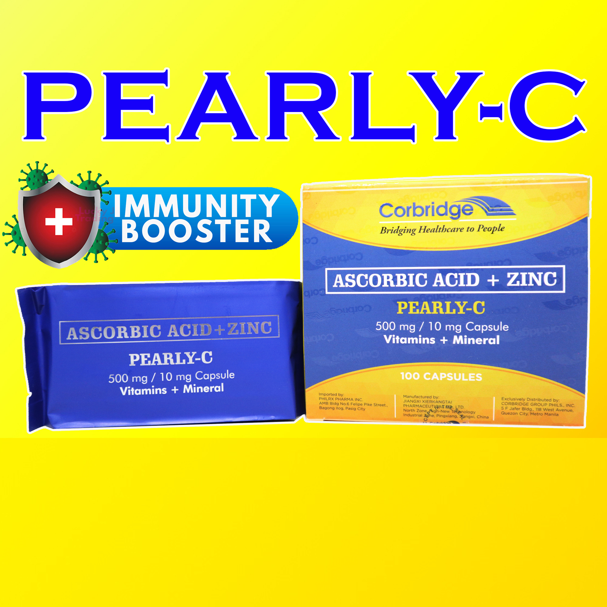 PEARLY C VITAMIN C + ZINC 100 CAPSULES MULTIVITAMINS PEARLY-C | Lazada PH