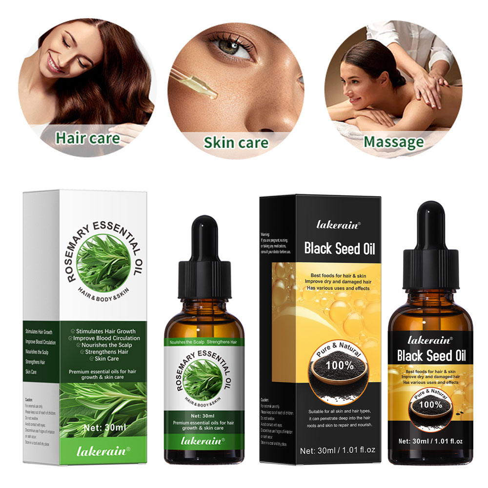 30ml Natural Essential Oils Plant Extract Serum Massage Oil For Hair ...