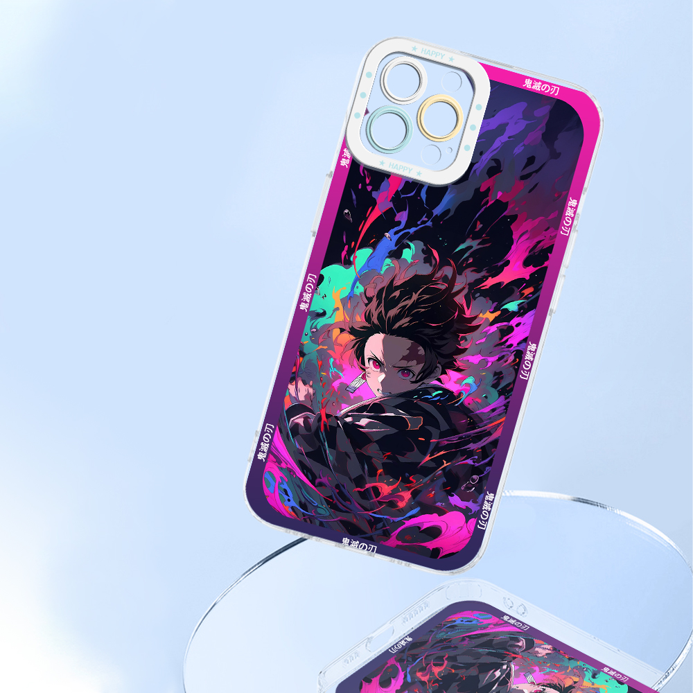 Jizetin for Samsung A04 Back Cover Transparent Cool Demon Slayer Soft ...
