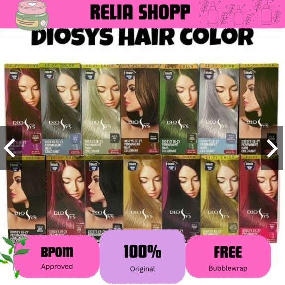 Diosys EE ZY Hair Color Permanent / Cat Rambut Diosys 100ml | Lazada ...