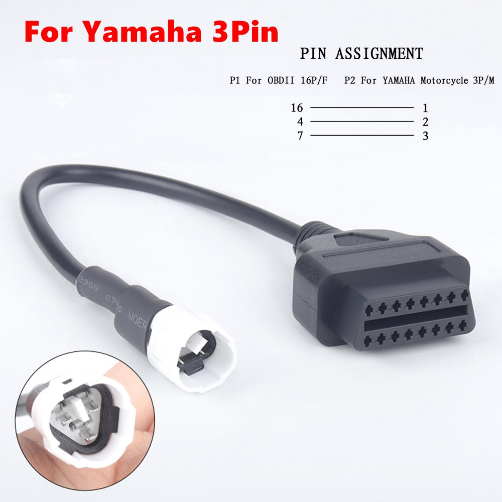 OBD2 Motorcycle Diagnostic Cable For YAMAHA 3Pin 4Pin Motorcycle 3 And ...