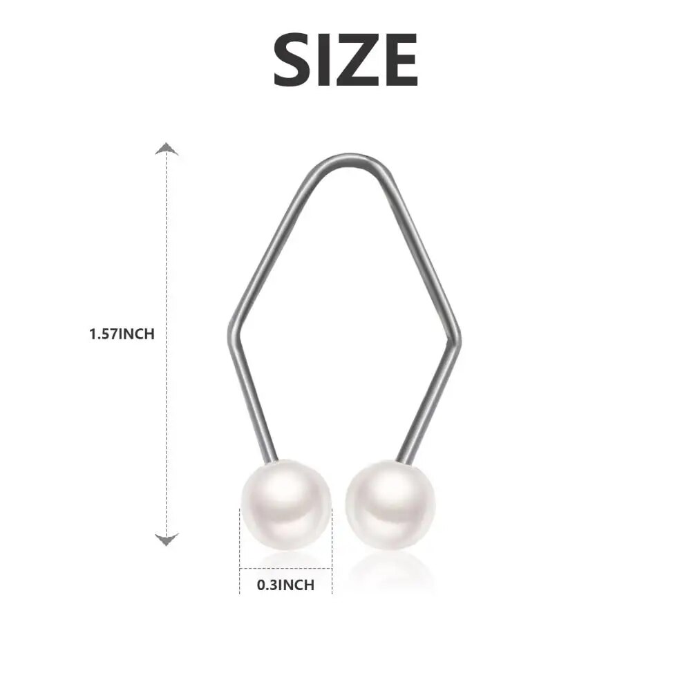 1 Pair Pearl Dimple Trainer Gift Alloy Easy to Wear Facial Dimple Make ...