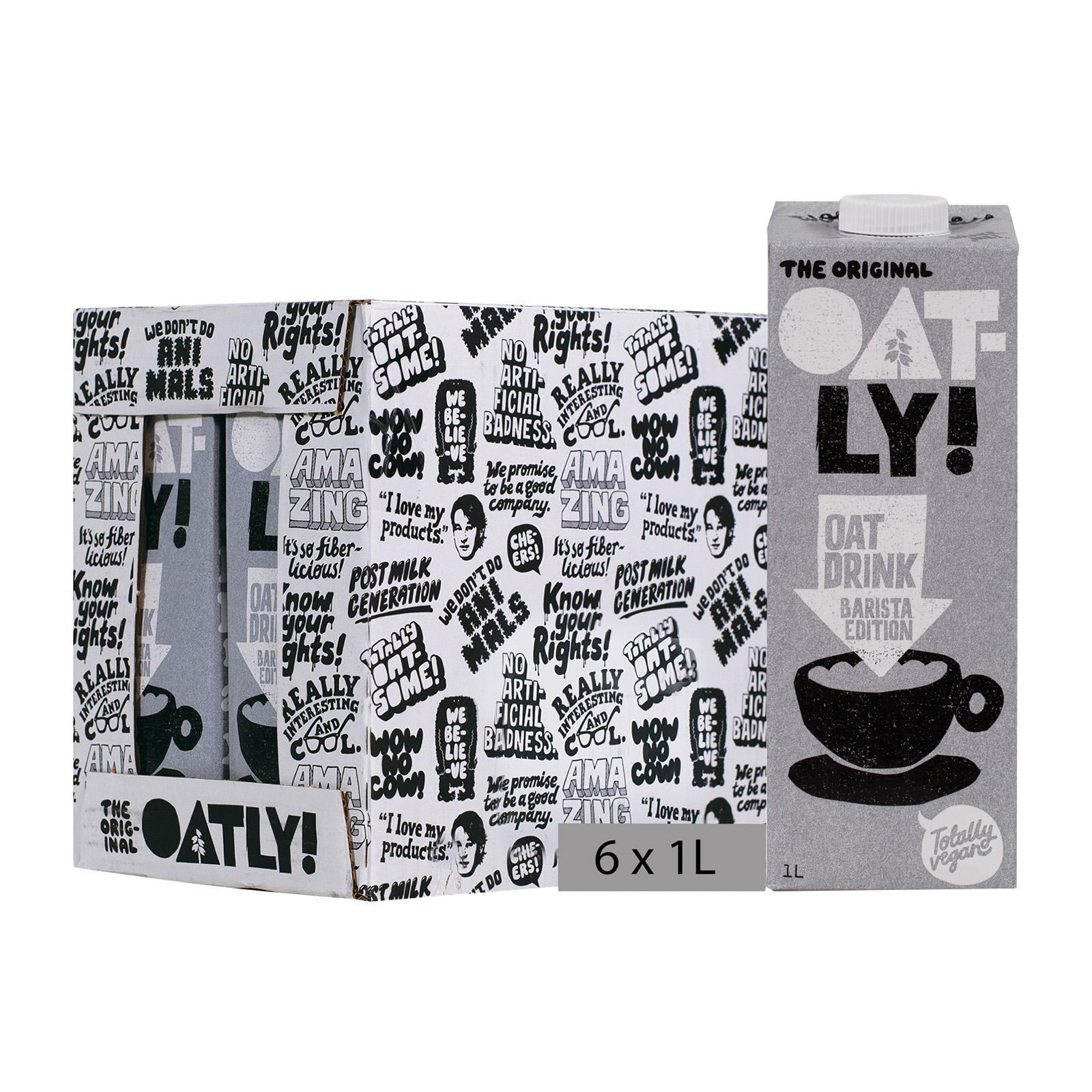 Oatly Dairy Free Foamable Barista Edition Oat Milk Drink 1L - Case ...