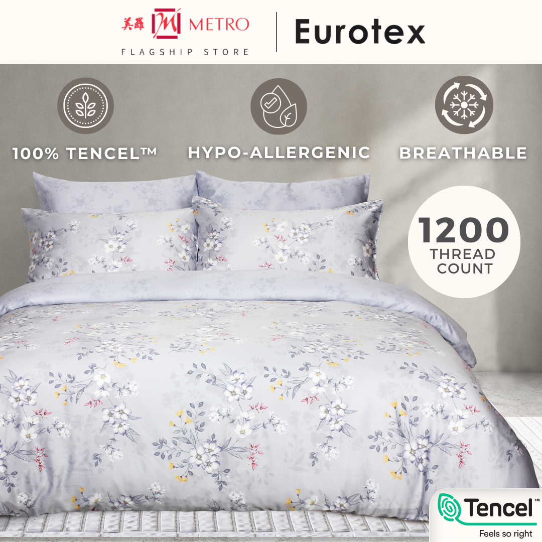 Eurotex Mod Living 1200TC Made from 100% TENCEL™ Lyocell Fitted Sheet ...