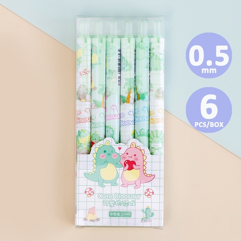 BOX Pulpen lucu/Pulpen 6pcs/box Hitam 0.5mm-VatinShop | Lazada Indonesia