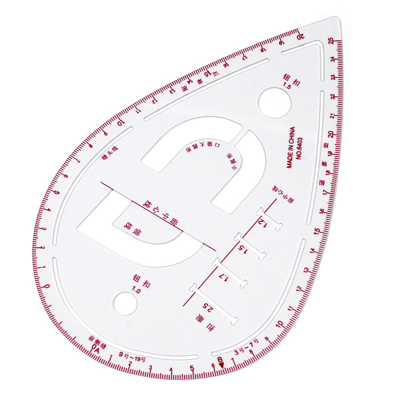 Patchwork Ruler Curve Sewing Ruler Measure Tailor Ruler Making Clothing ...