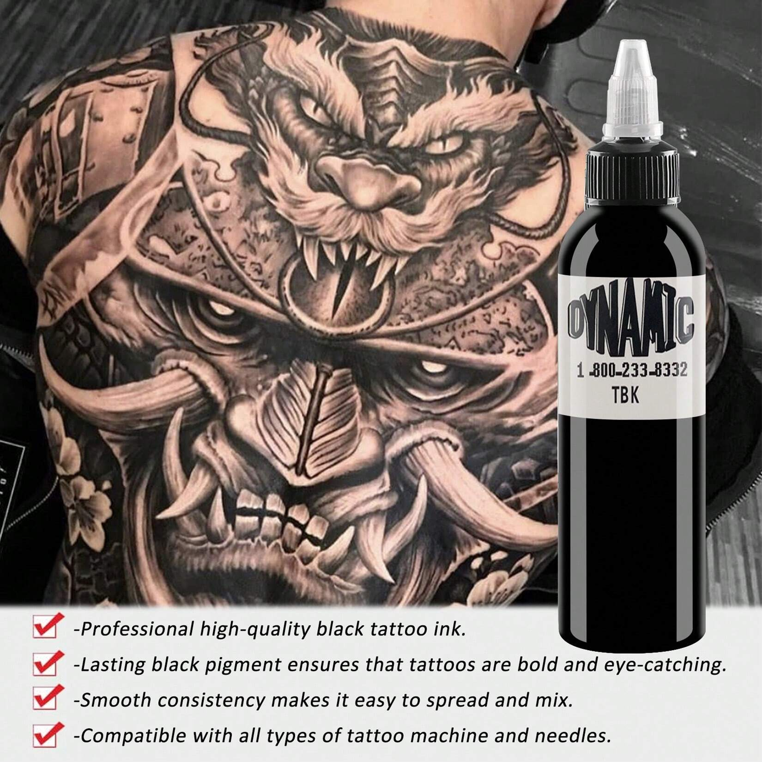 Yuanyan 90ml Triple Black Pigment Tattoo Ink Professional DIY Tattoo ...