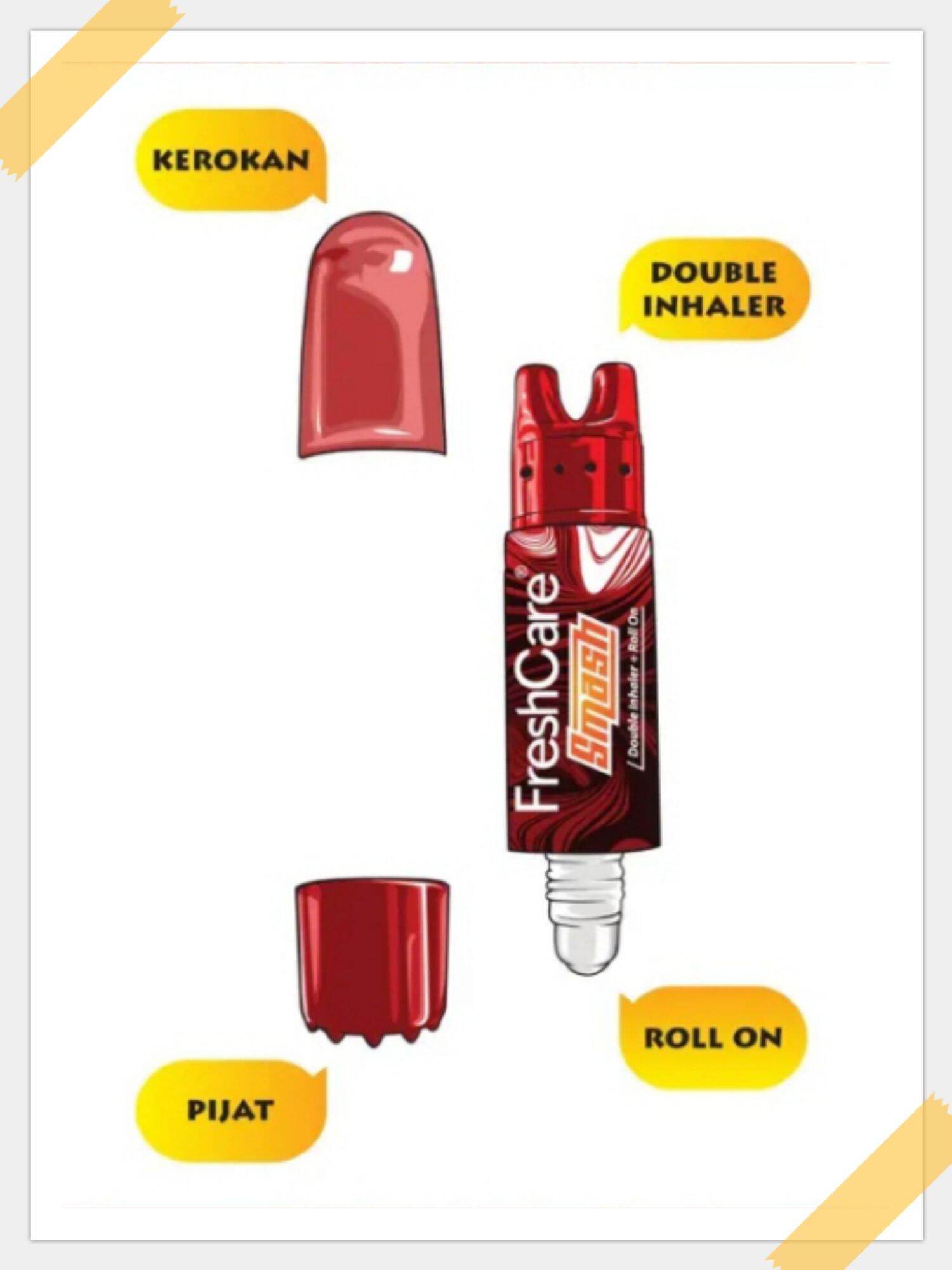 Terlaris Termurah Freshcare Smash Double Inhaler + roll on | Lazada ...