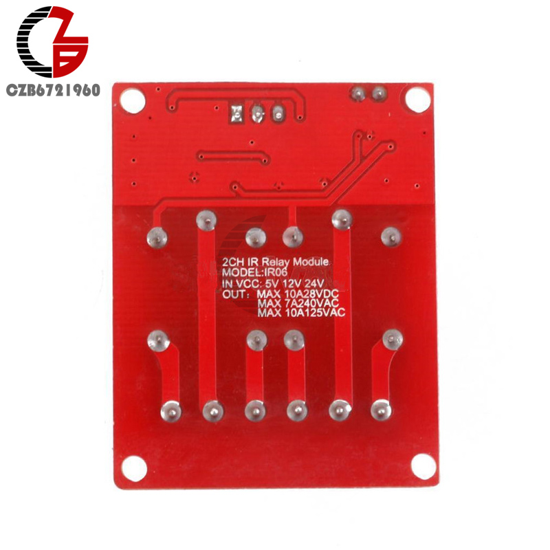 【TrendGlobe】2 Channel 2CH 5V 12V 24V IR Infrared Remote Control Switch ...