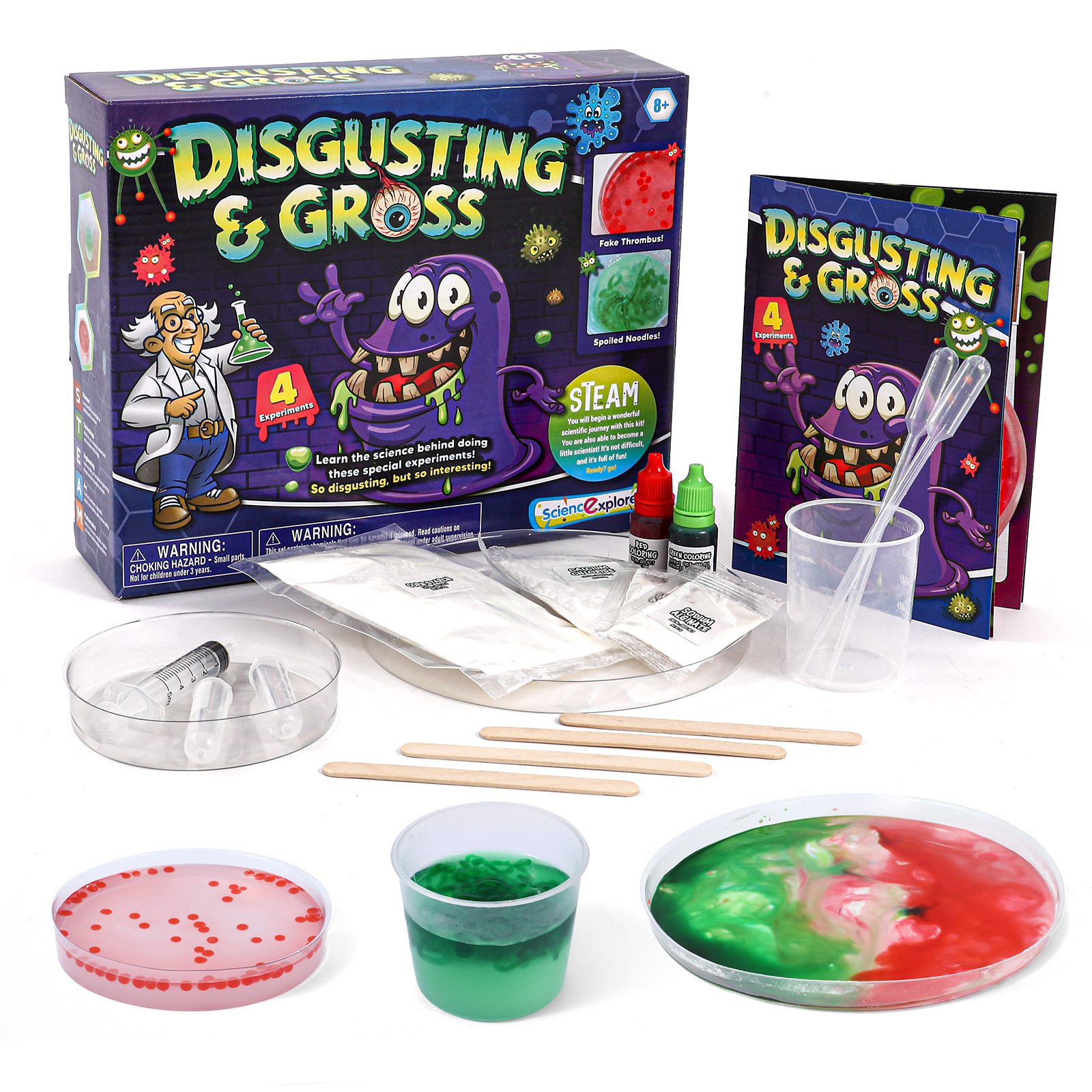 SciencExplore! Disgusting & Gross Interesting Science Experiments Kit ...