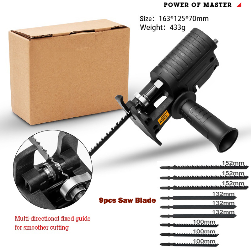 11pcs/set Portable Reciprocating Saw Modified Electric Saw Power Tool ...